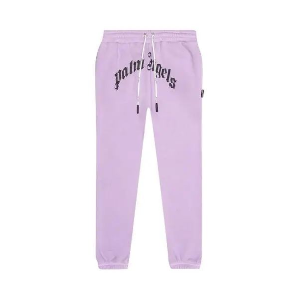 Palm Angels Gd Curved Logo Sweatpants - Purple