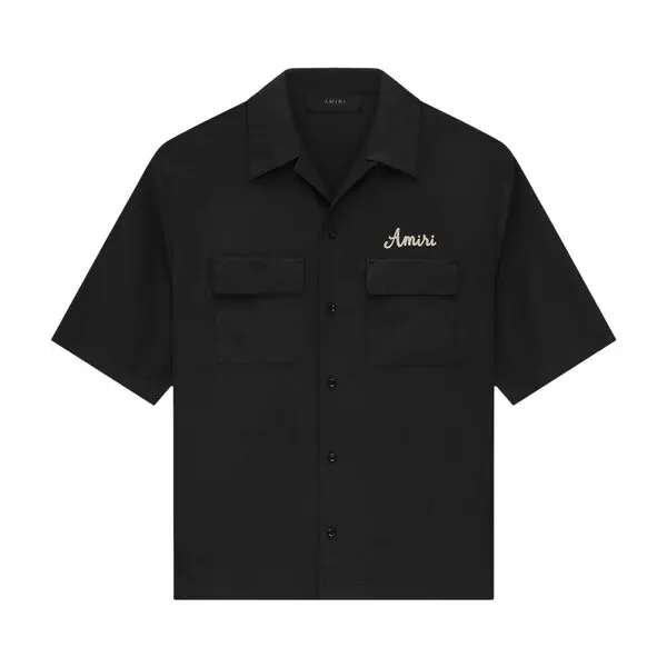 Amiri Jazz Wolf Camp Shirt - Black