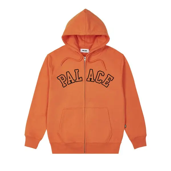 PALACE Outline Arch Zip Hood 'tiger - Orange