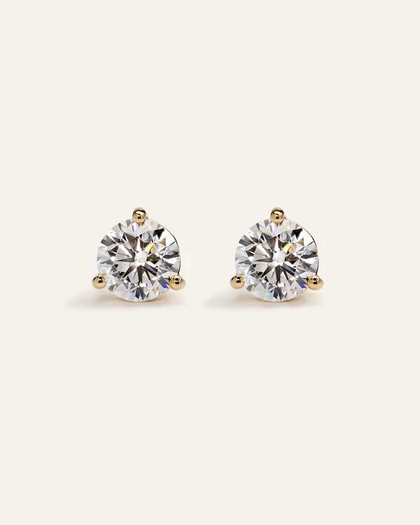 Quince 14k Gold 4ctw Lab Grown Diamond Stud Earrings - Yellow Gold