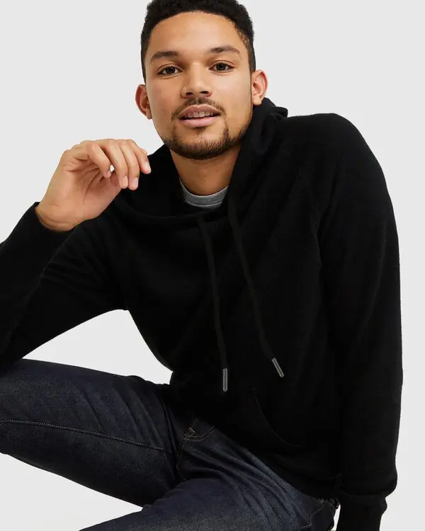 Quince Mongolian Spring Cashmere Pullover Hoodie