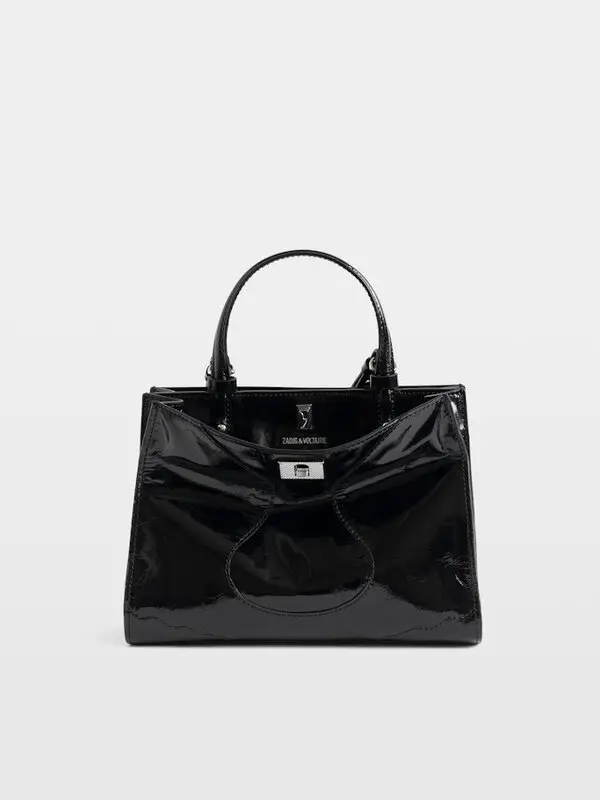 Zadig&Voltaire Jack Mini Vintage Patent Bag - Black