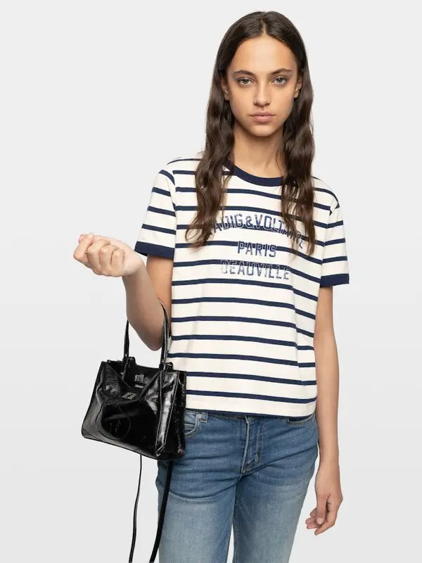 Zadig&Voltaire Jack Mini Vintage Patent Bag - Black