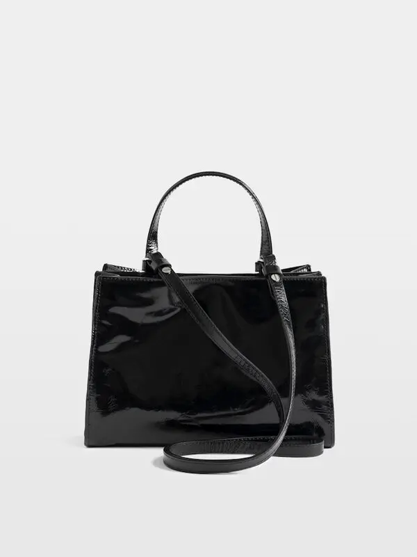 Zadig&Voltaire Jack Mini Vintage Patent Bag - Black
