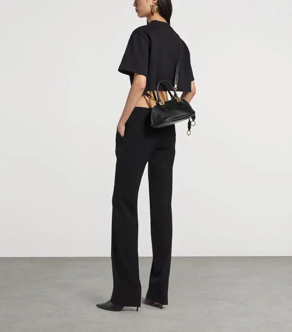 Balenciaga Mini Leather Bowling Bag
