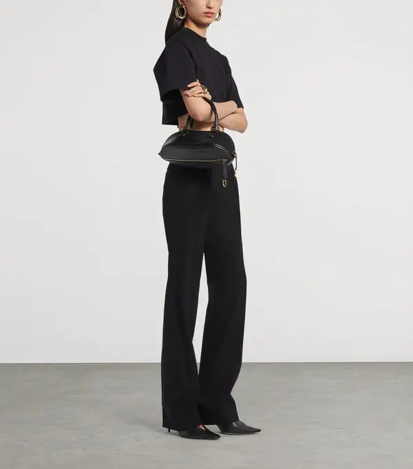 Balenciaga Mini Leather Bowling Bag
