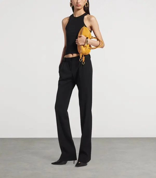 Balenciaga Mini Calfskin Bolero Bowling Top-handle Bag - Yellow