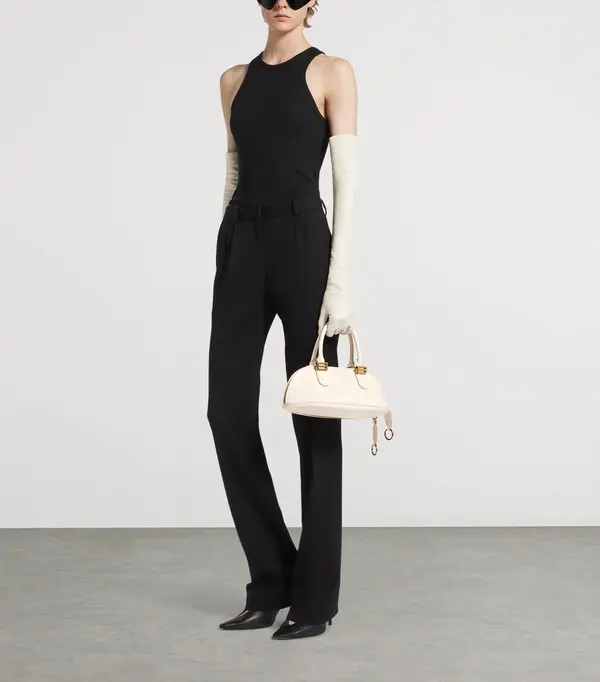 Balenciaga Mini Leather Bolero Bowling Bag