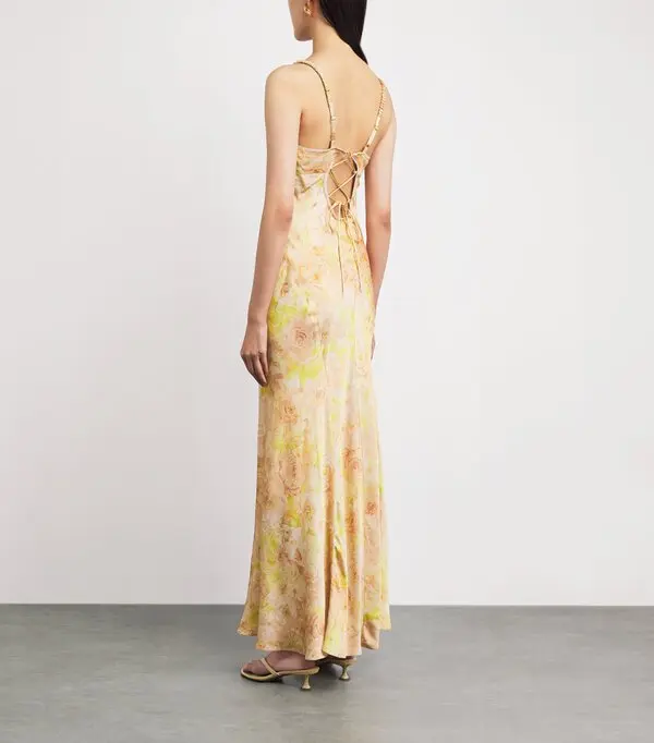 sandro pink silk dress Sandro Ferrone V-neck Gathered Midi Dress | Pink