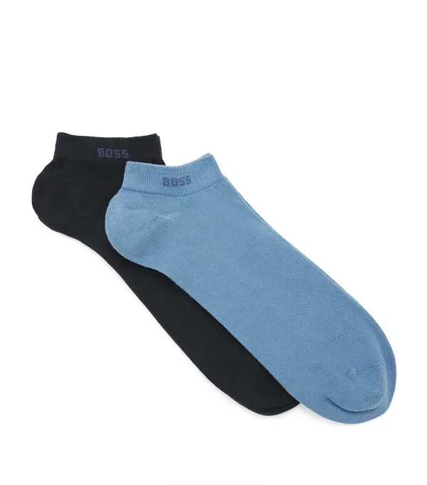 BOSS Logo Ankle Socks - Navy