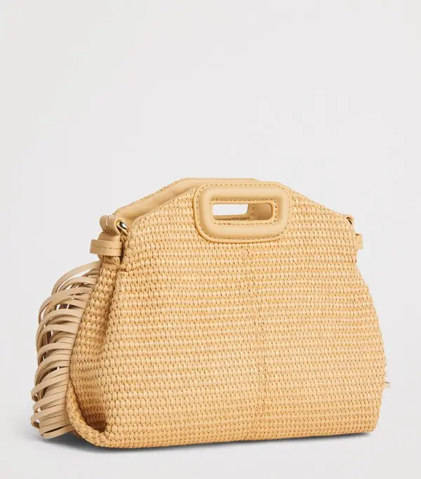 Maje Miss M Raffia Shoulder Bag