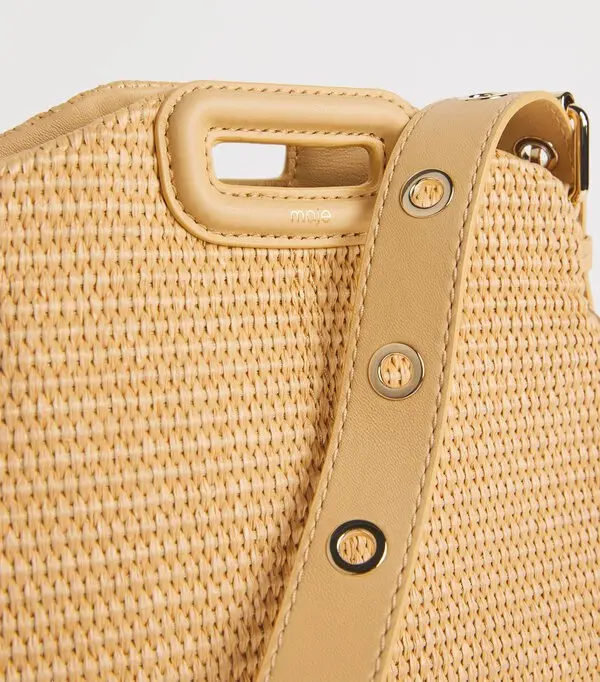 Maje Miss M Raffia Shoulder Bag