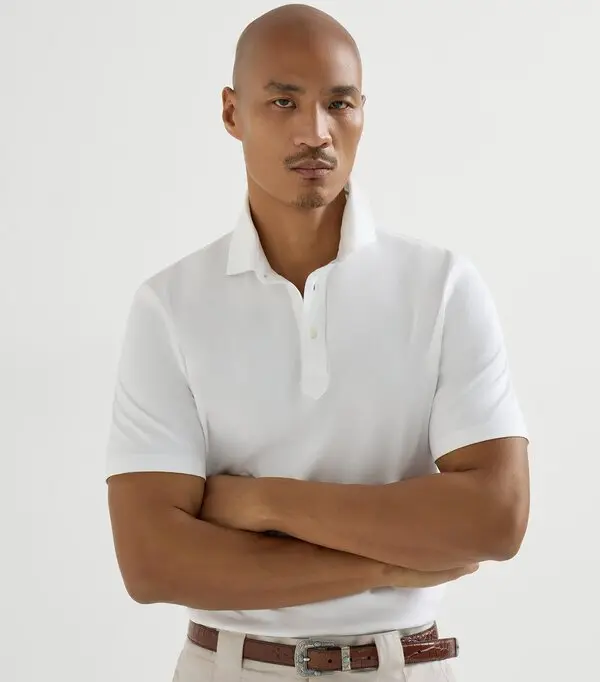 Brunello Cucinelli Cotton Jersey Polo Shirt