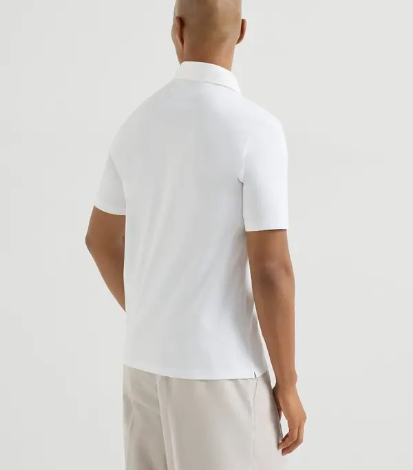 Brunello Cucinelli Cotton Jersey Polo Shirt