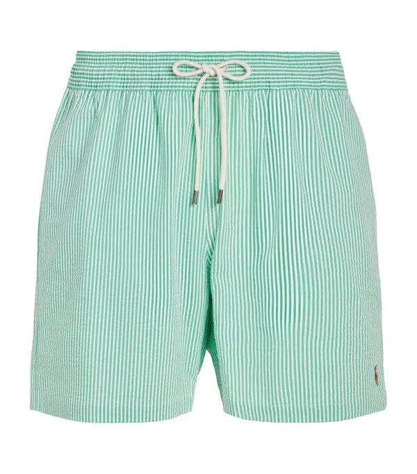 Polo Ralph Lauren Seersucker Traveller Swim Shorts - Green