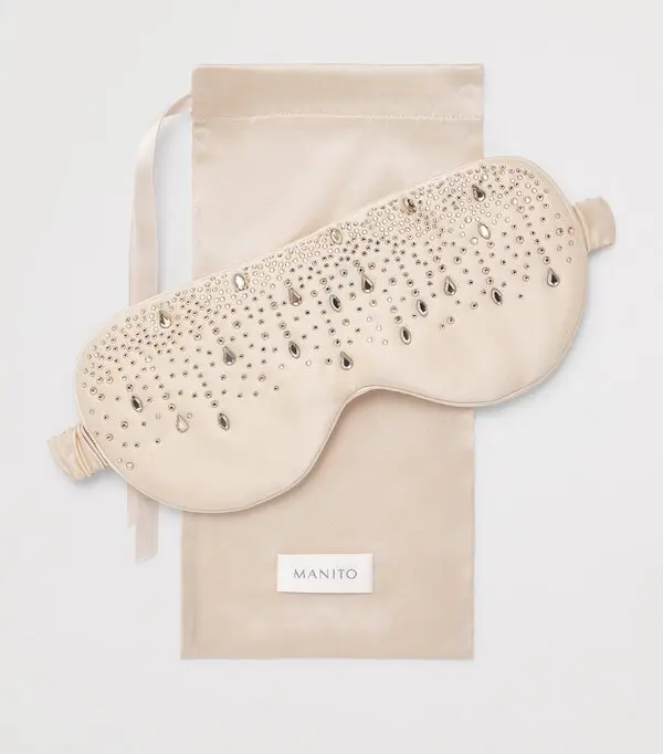 MANITO Mulberry Silk Twinkle Sleep Mask - Pink