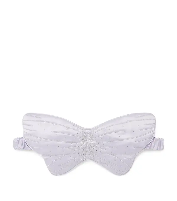 MANITO Mulberry Silk Butterfly Eye Mask - Purple
