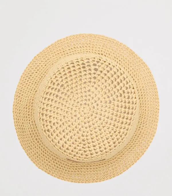 Burberry Raffia-effect Bucket Hat