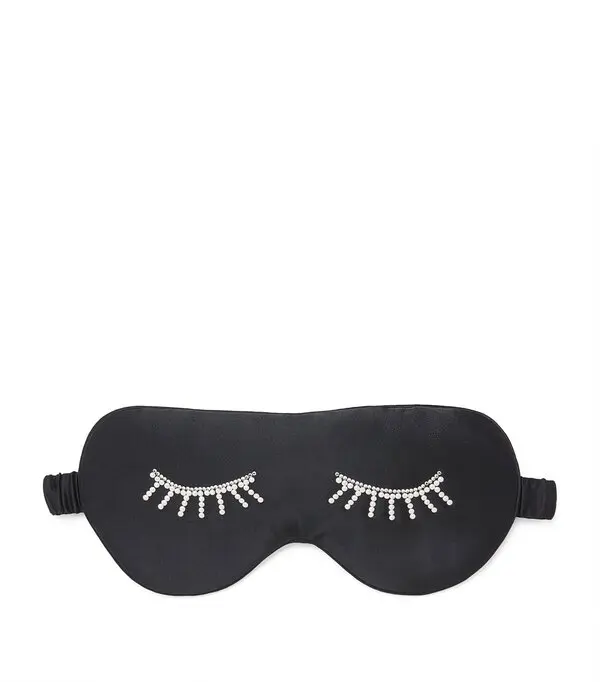 MANITO Mulberry Silk Pearl Lash Eye Mask - Black