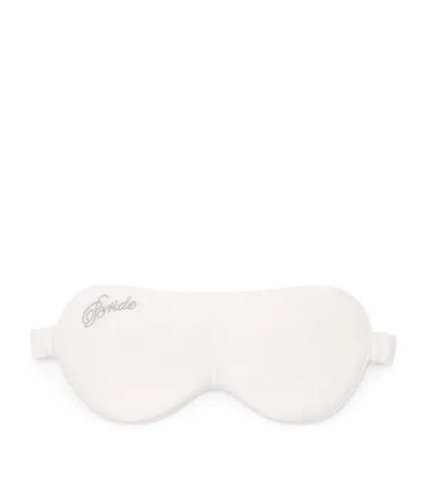 MANITO Mulberry Silk Bride Sleep Mask - White