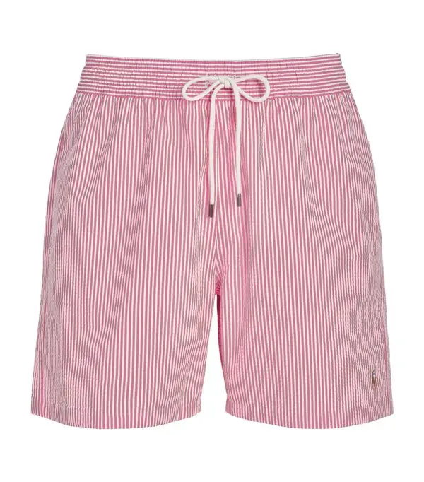 Polo Ralph Lauren Seersucker Traveller Swim Shorts - Pink