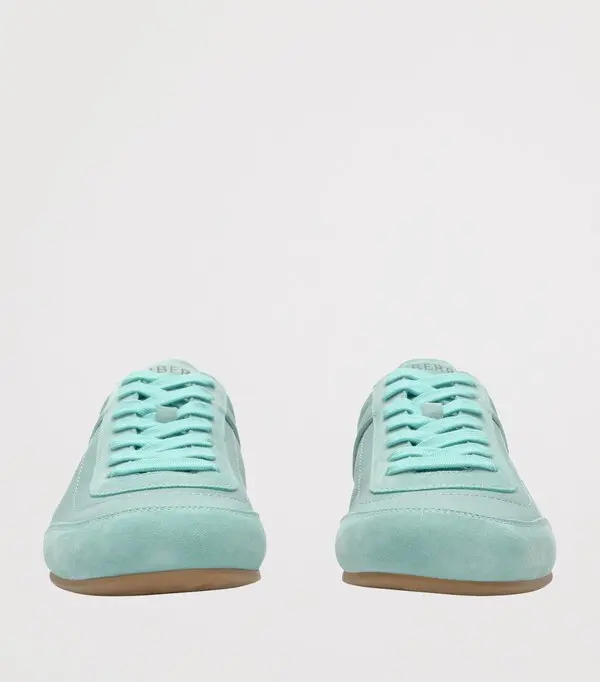 Burberry Leather Knight Runner Sneakers - Blue
