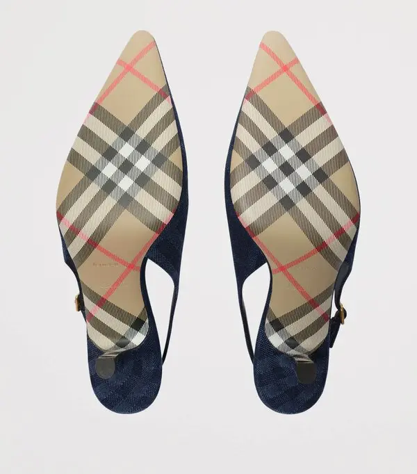 Burberry Lf Dame Slingback Heels 55