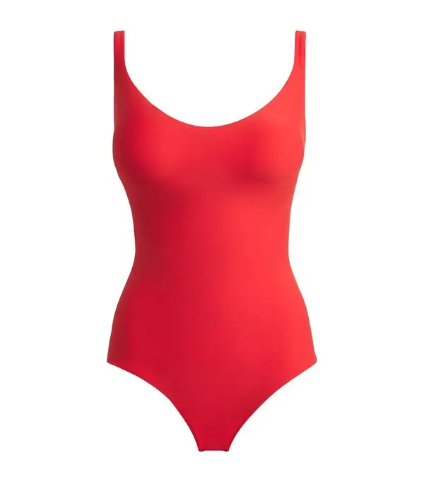 Wolford Mat De Luxe Form Scoop Swimsuit - Red