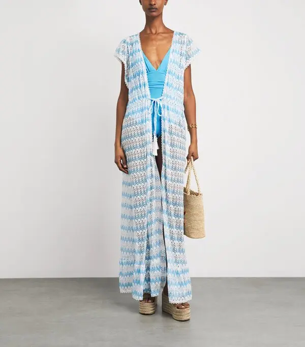 Melissa Odabash Panarea V-neck Swimsuit - Blue