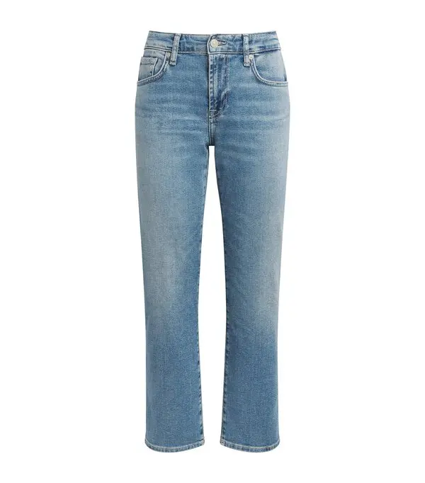 7 For All Mankind Calie Mid-rise Straight Jeans - Blue
