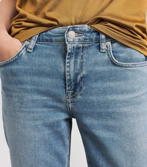 7 For All Mankind Calie Mid-rise Straight Jeans