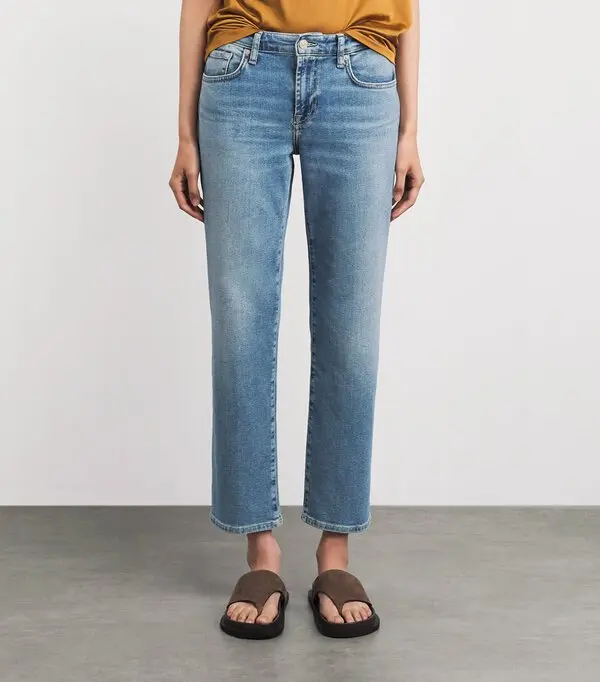 7 For All Mankind Calie Mid-rise Straight Jeans