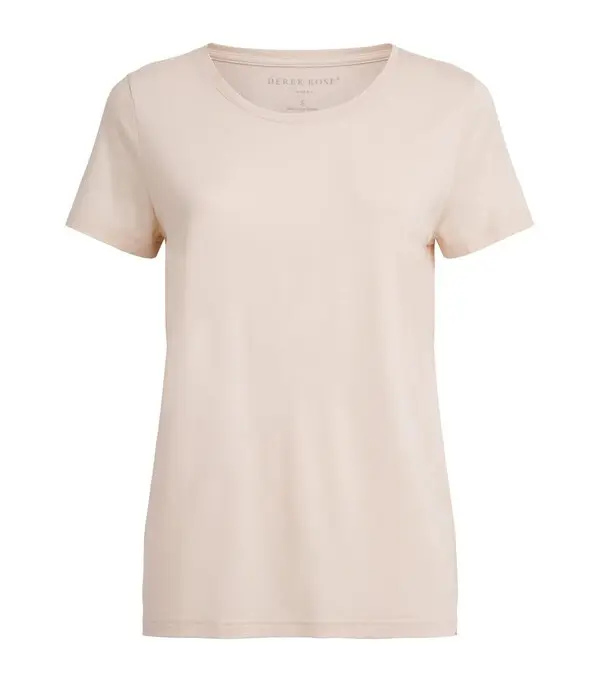 Derek Rose Micro Modal Lara Pyjama Top - Neutral