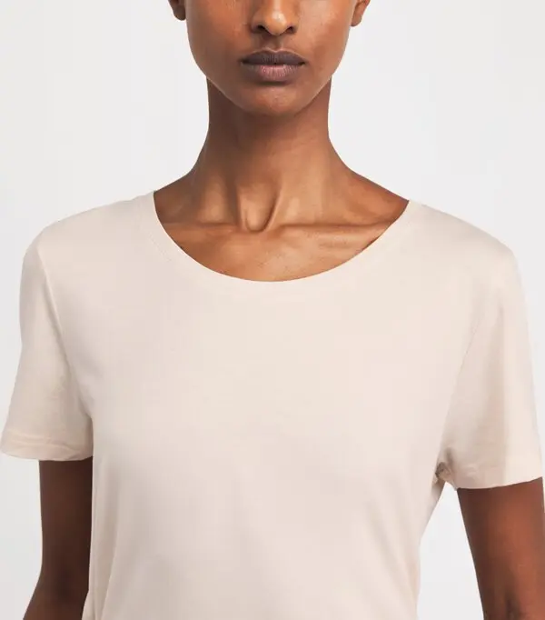 Derek Rose Micro Modal Lara Pyjama Top - Neutral