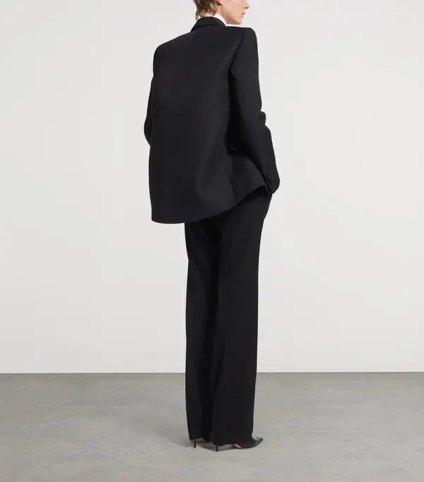 Balenciaga Wool And Silk Cocoon Blazer