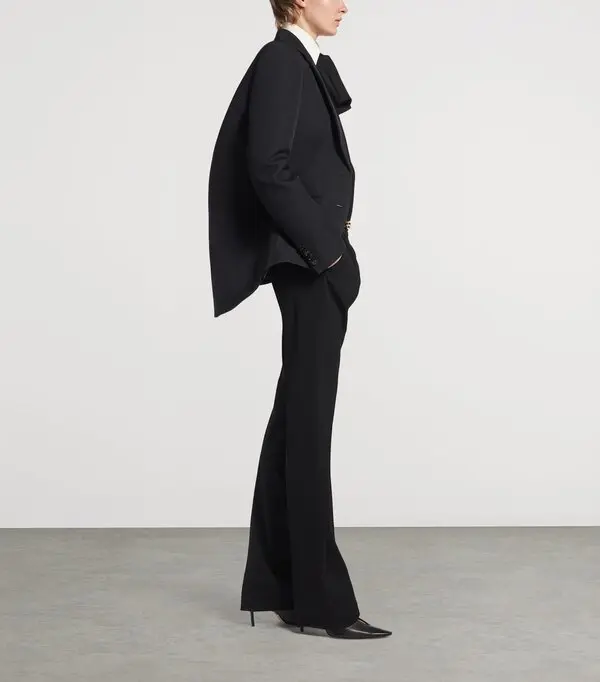 Balenciaga Wool And Silk Cocoon Blazer