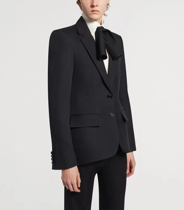 Balenciaga Wool And Silk Cocoon Blazer
