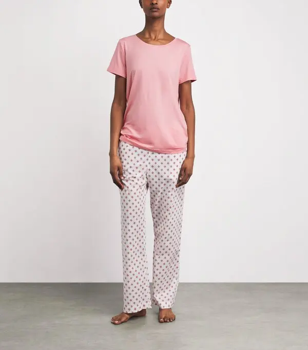 Derek Rose Micro Modal Lara Pyjama Top - Pink