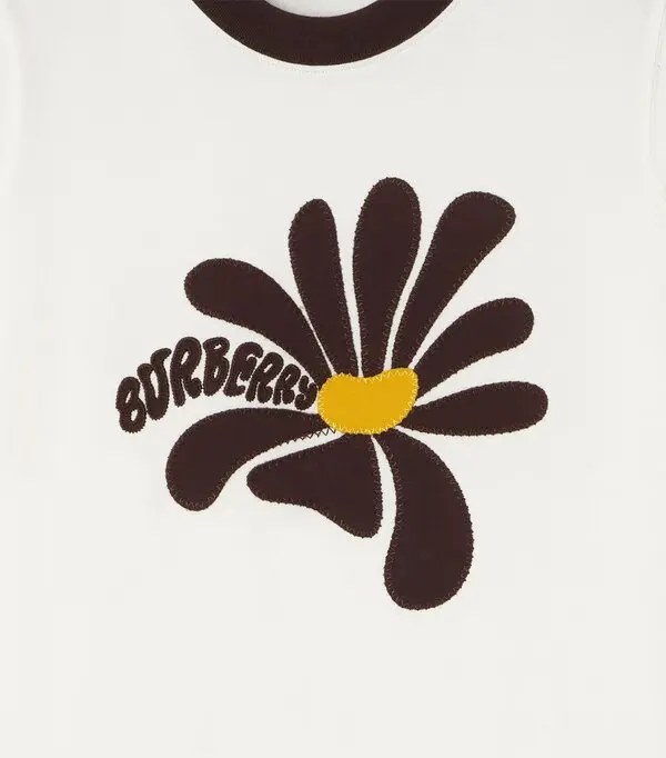 Burberry Cotton Embroidered Daisy T-shirt