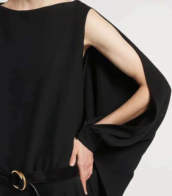 Balenciaga Silk-wool Balloon Maxi Dress