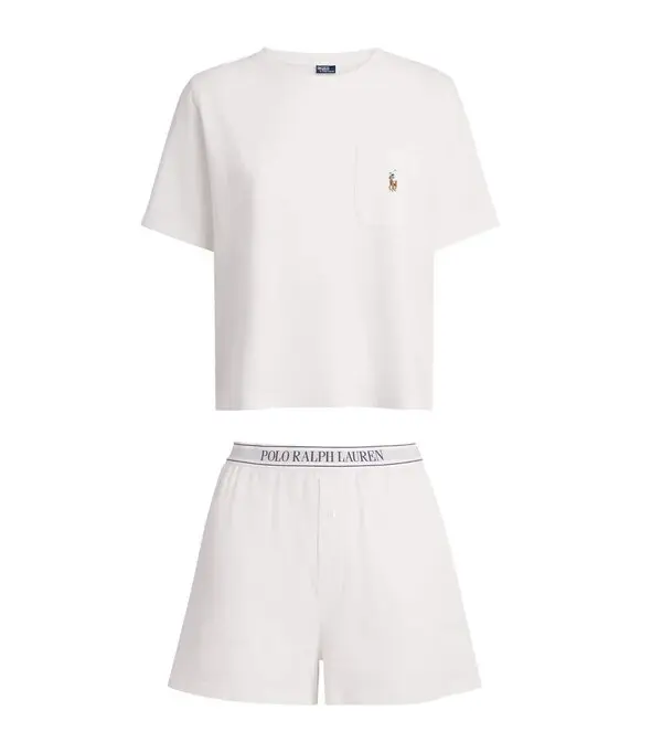 Polo Ralph Lauren Cotton-modal Short Pyjama Set - White