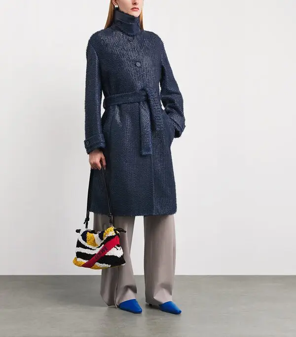 Loewe Lamb Leather Tailored Coat