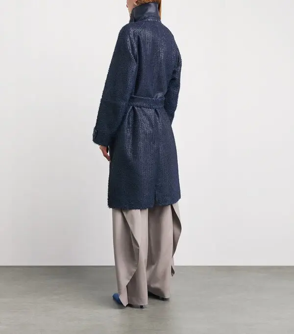 Loewe Lamb Leather Tailored Coat