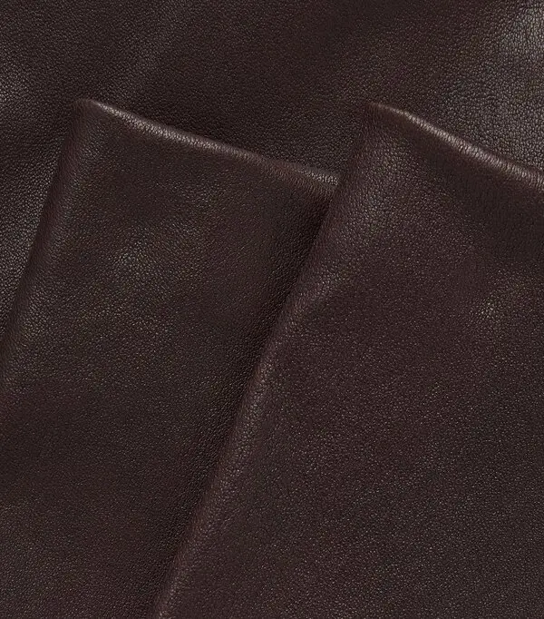 Nour Hammour Leather Cropped Capri Trousers