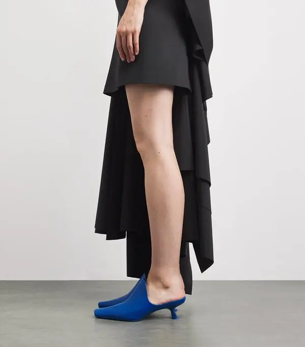 Loewe High-neck Draped Mini Dress