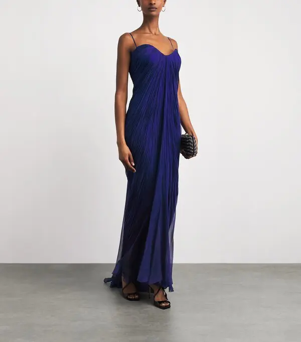 MARIA LUCIA HOHAN Silk Victoria Maxi Dress
