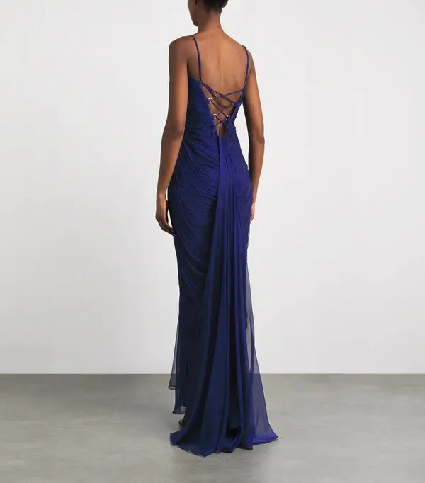 MARIA LUCIA HOHAN Silk Victoria Maxi Dress