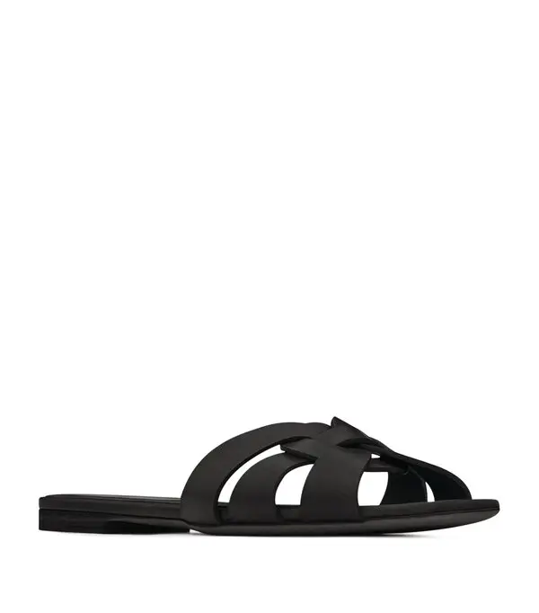 Saint Laurent Leather Tribute Sandals