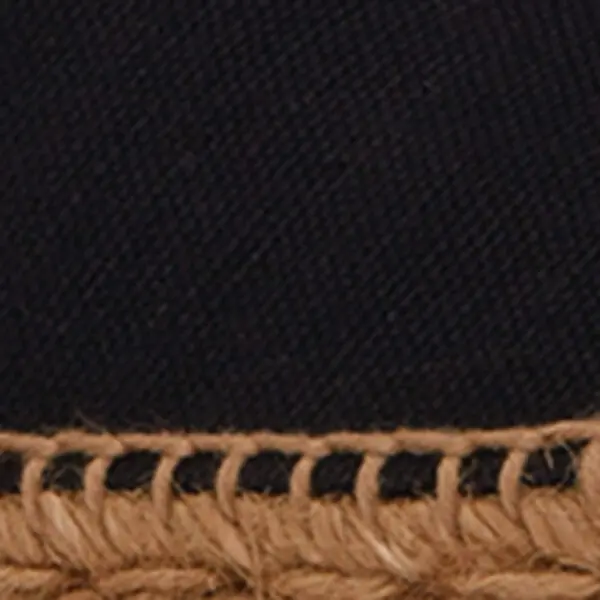 Saint Laurent Embroidered Logo Espadrilles - Black