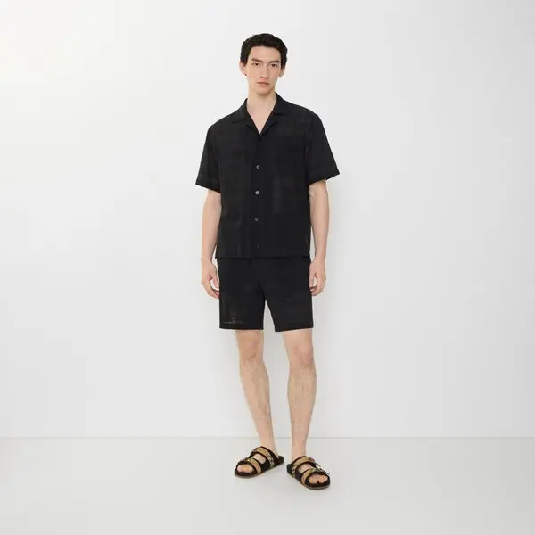 Burberry Check Cotton Voile Shorts